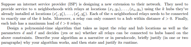 Solved Suppose an internet service provider (ISP) is | Chegg.com