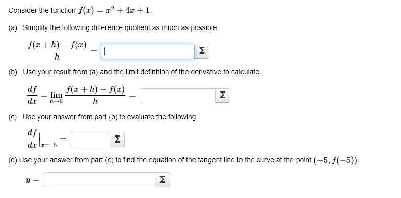Solved Consider the function f(x)=x2+4x+1. (a) Simplify the | Chegg.com