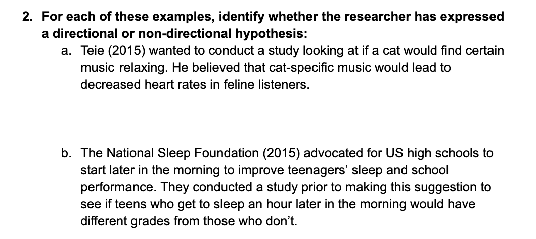 Solved For each of these examples, identify whether the | Chegg.com