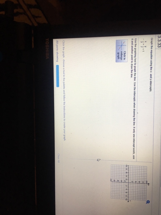 Solved Graph the equation using the x-and y-intercepts. | Chegg.com