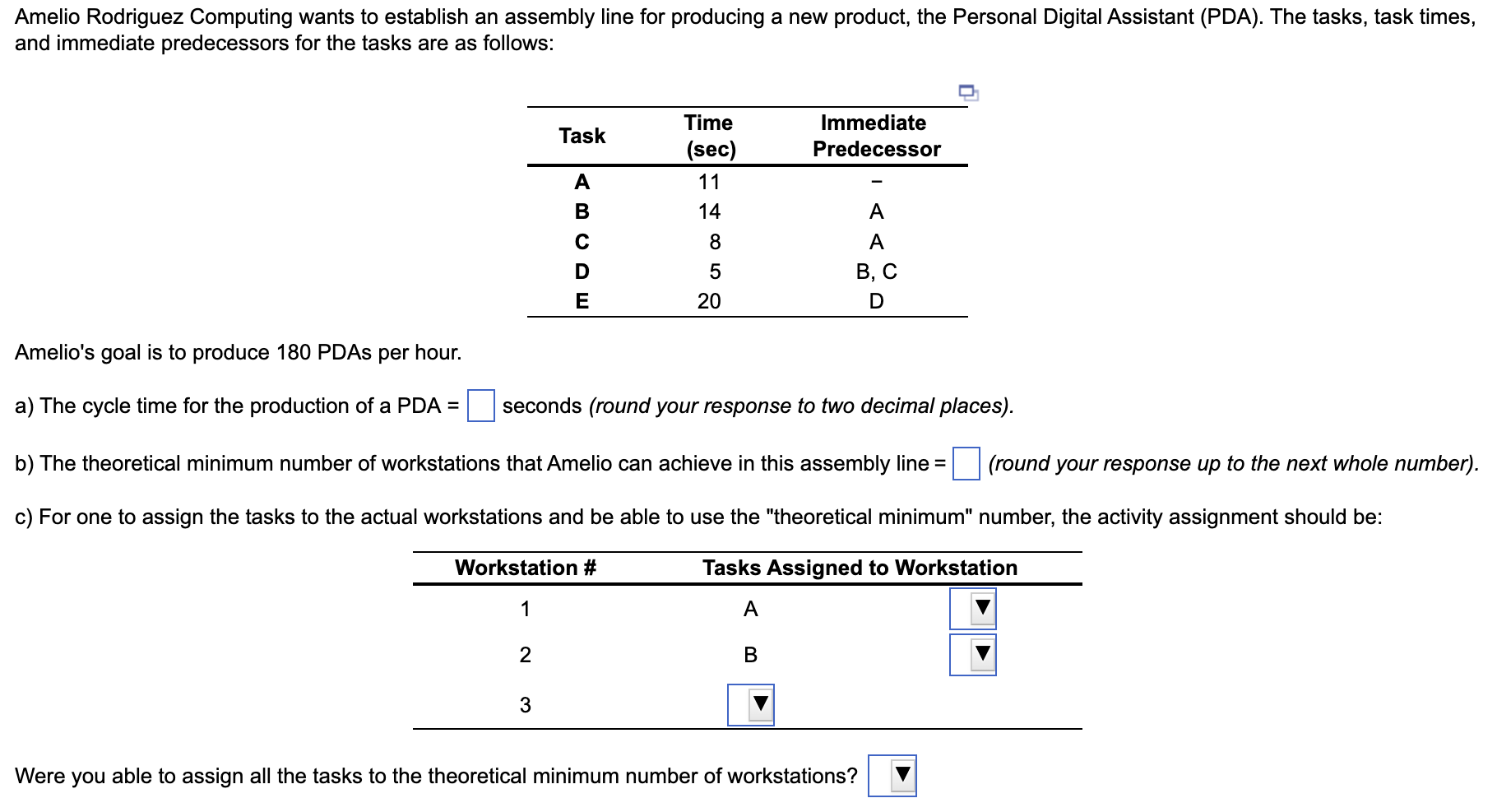 Solved Amelio Rodriguez Computing wants to establish an | Chegg.com