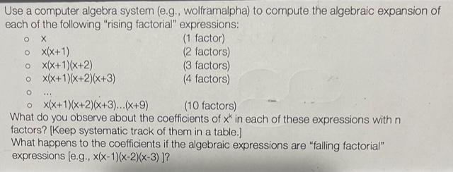 Solved Use a computer algebra system (e.g., wolframalpha) to | Chegg.com
