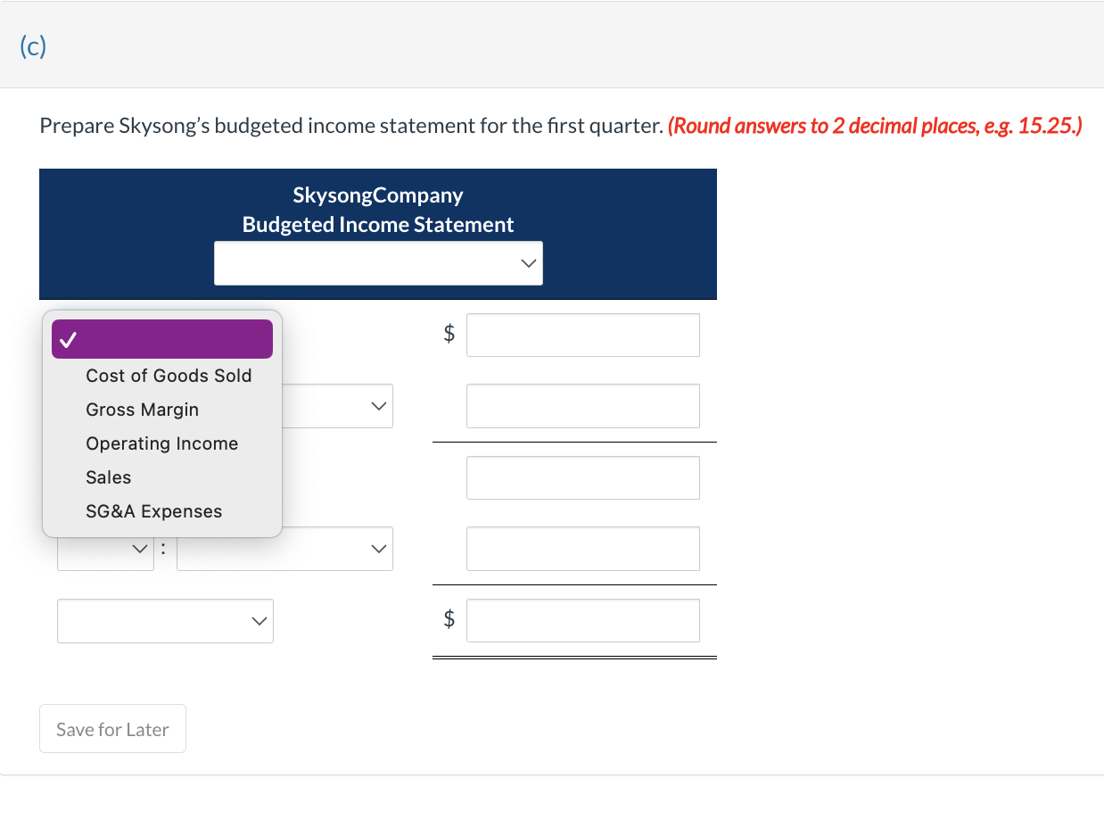 The management team at Skysong Corporation is | Chegg.com