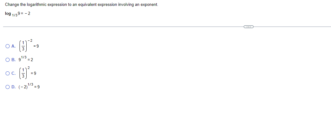 Solved Change the logarithmic expression to an equivalent | Chegg.com