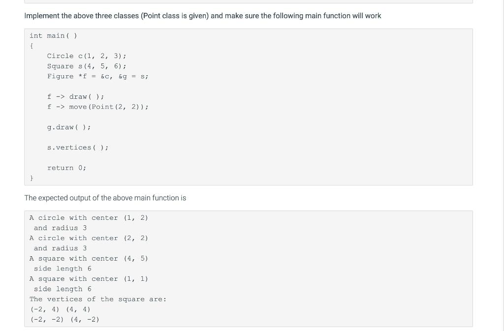 Solved 11.20 Polymorphism - Abstract Class Exercise 2 Given | Chegg.com