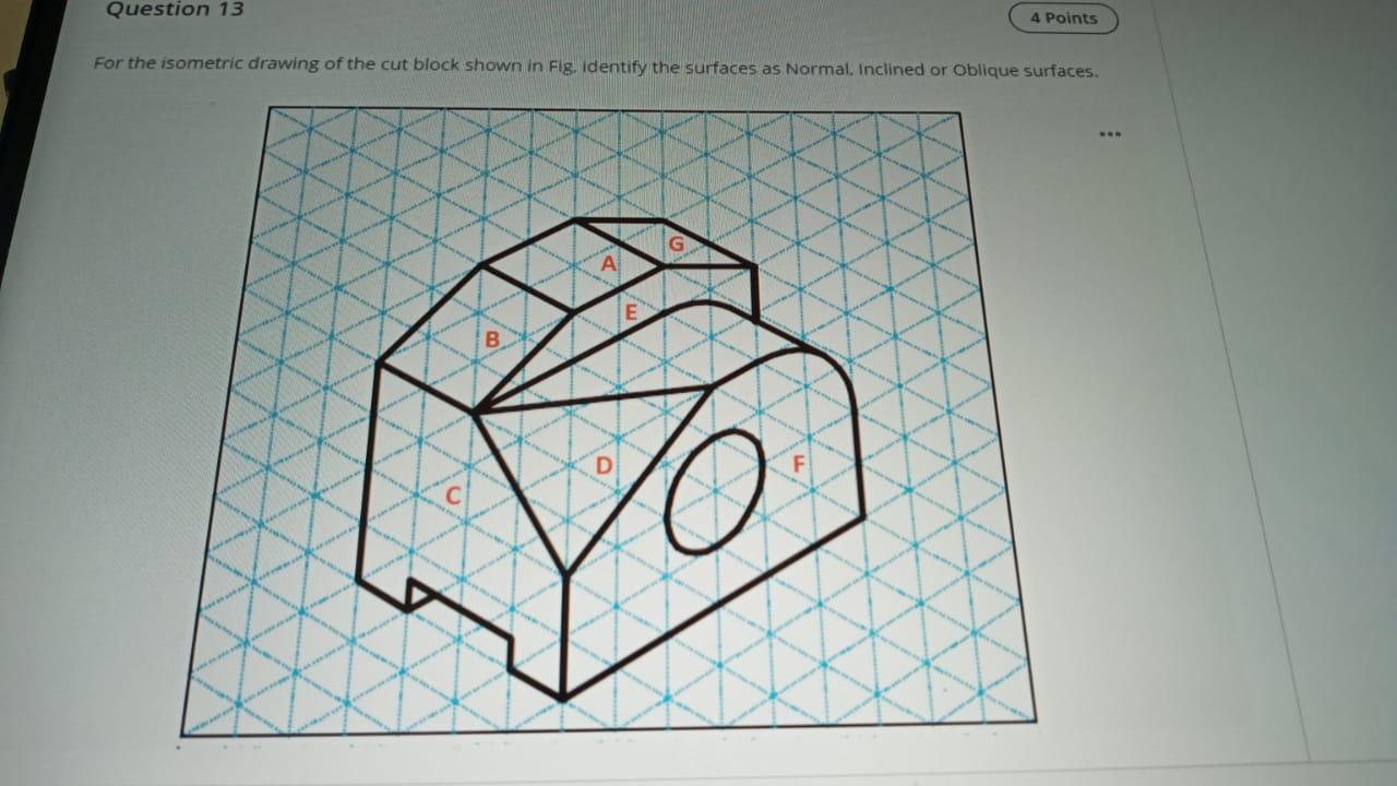 Solved Question 13 4 Points For the isometric drawing of the | Chegg.com