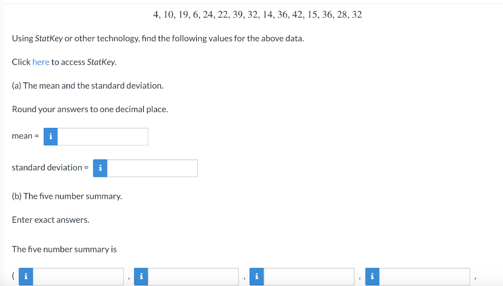 Solved 4, 10, 19,6, 24, 22, 39, 32, 14, 36, 42, 15, 36, 28, | Chegg.com