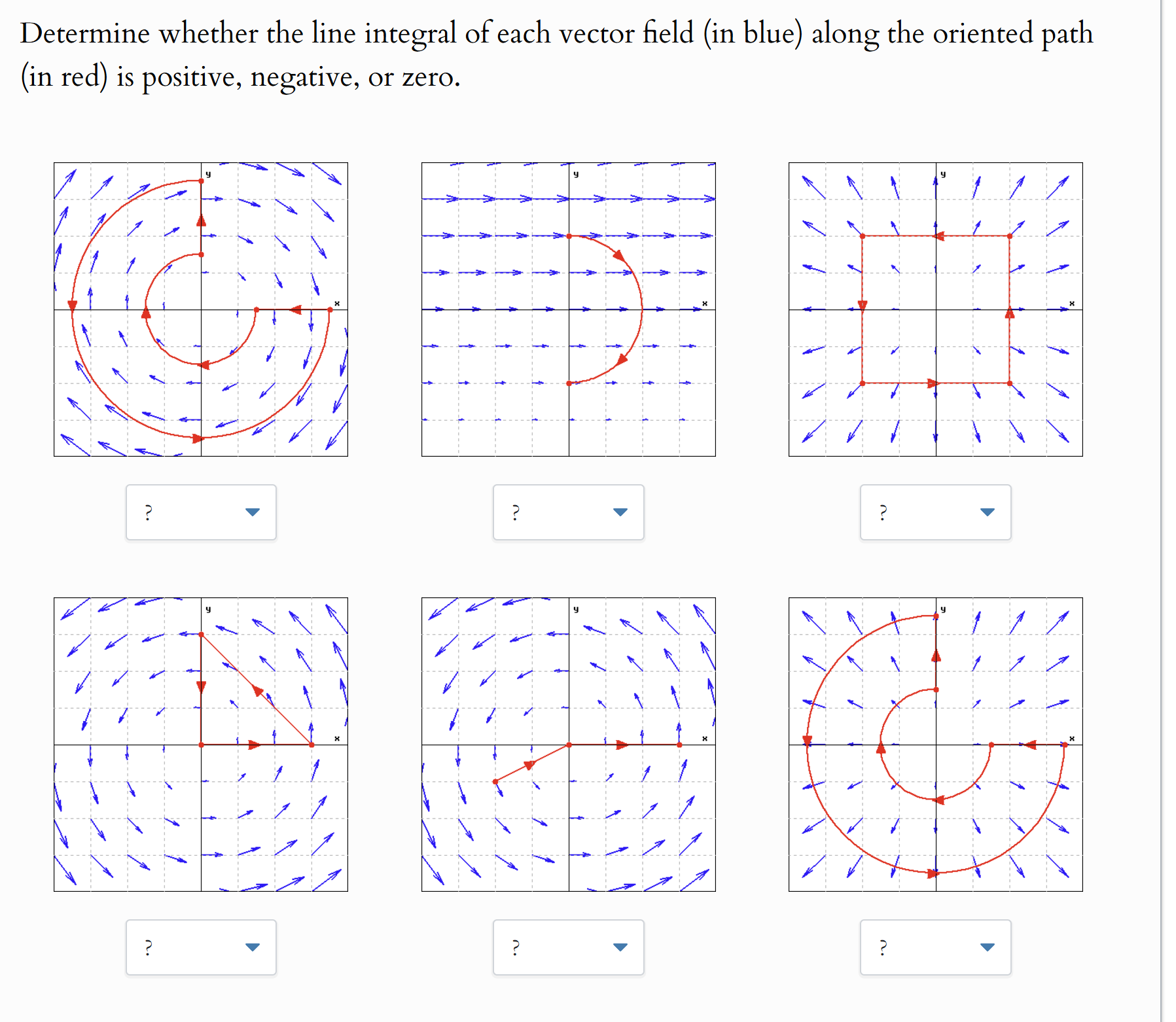 Solved Determine whether the line integral of each vector | Chegg.com
