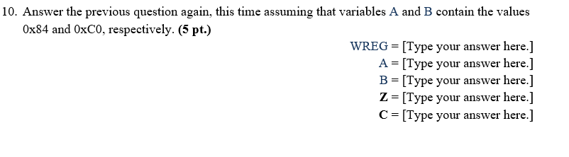 Solved 10. Answer the previous question again, this time | Chegg.com