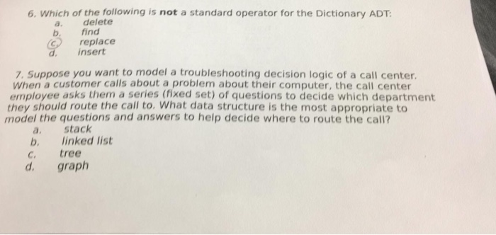 Solved 6. Which of the following is not a standard operator | Chegg.com