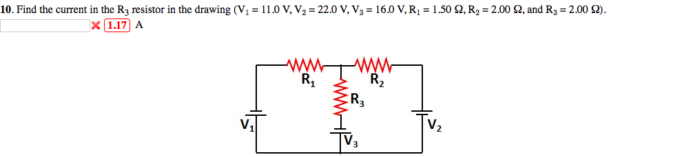 Solved 10. Find the current in the Rz resistor in the | Chegg.com