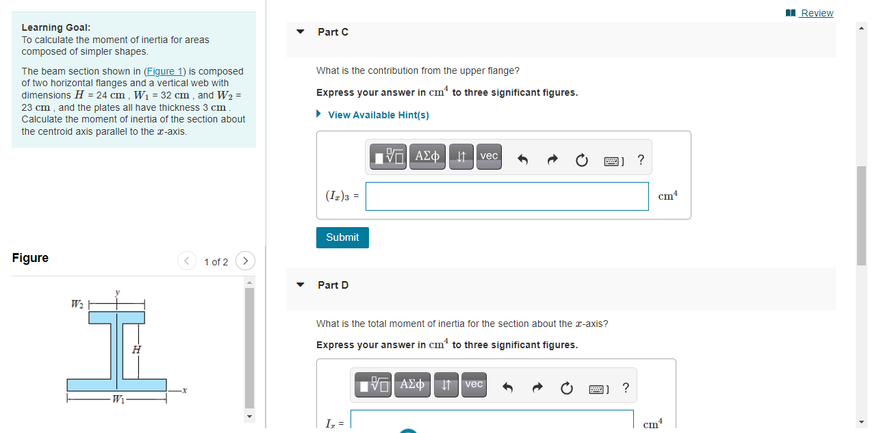 Solved 11 Review Part A Learning Goal: To calculate the | Chegg.com