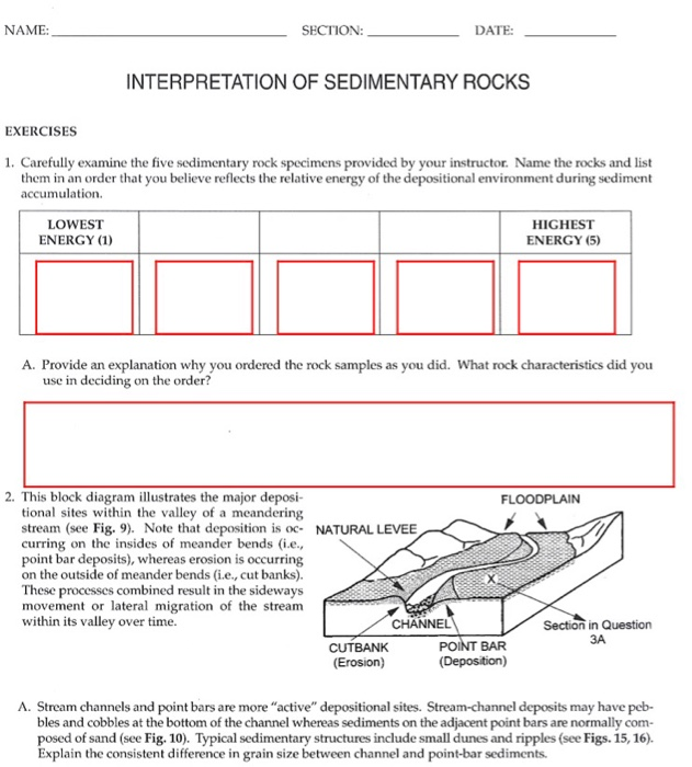 Solved INTERPRETATION OF SEDIMENTARY ROCKS INTRODUCTION | Chegg.com