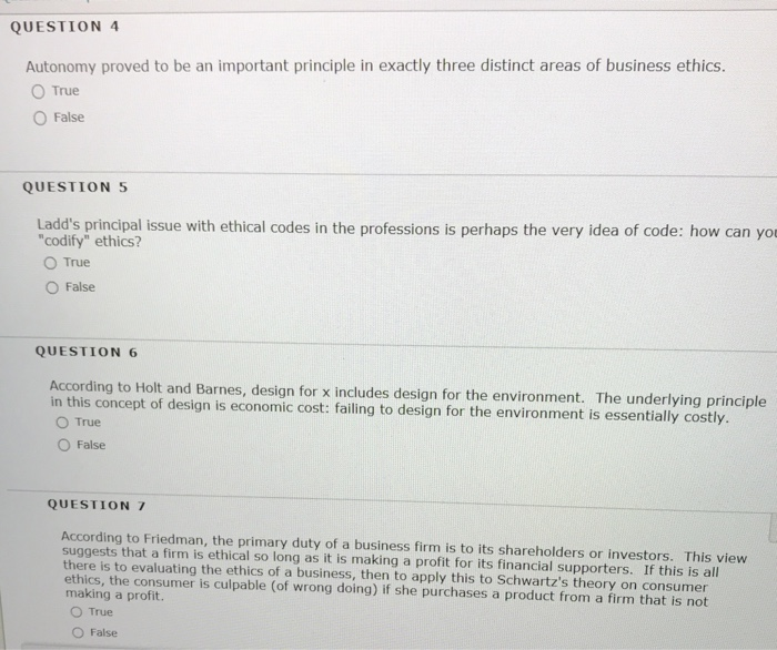 Solved QUESTION 4 Autonomy proved to be an important | Chegg.com