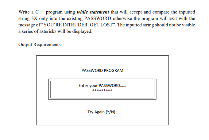 Solved Write a CH+ program using while statement that will | Chegg.com