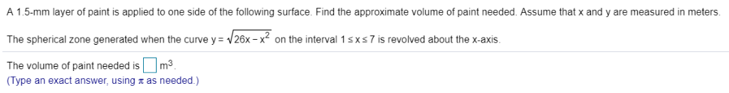 Solved Find the approximate volume of paint needed Assume A | Chegg.com