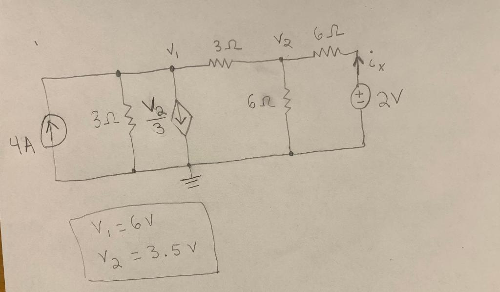 Solved Solve for ix using mesh analysis and the supernode | Chegg.com
