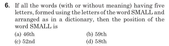 Solved 6. If all the words (with or without meaning) having | Chegg.com