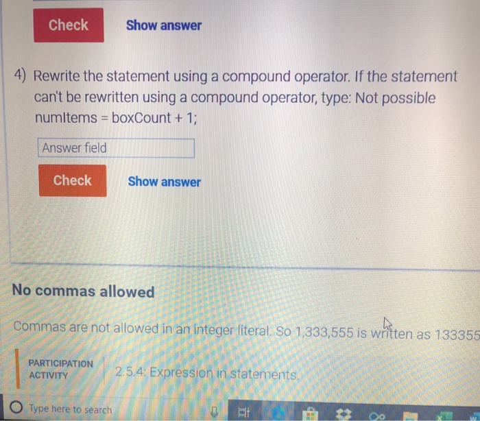 Solved Check Show answer 4) Rewrite the statement using a | Chegg.com