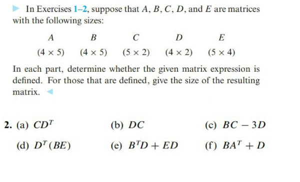 Solved In Exercises 1-2, suppose that A,B,C,D, and E are | Chegg.com