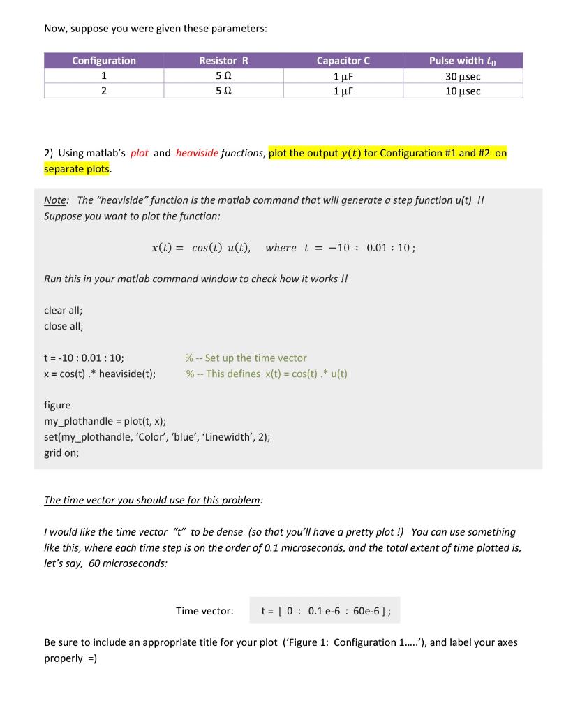 Solved Now, let's suppose you change the input x(t) into a | Chegg.com