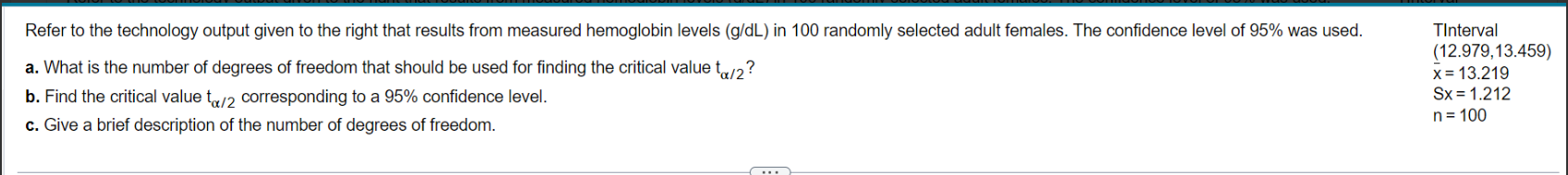 Solved Refer to the technology output given to the right | Chegg.com