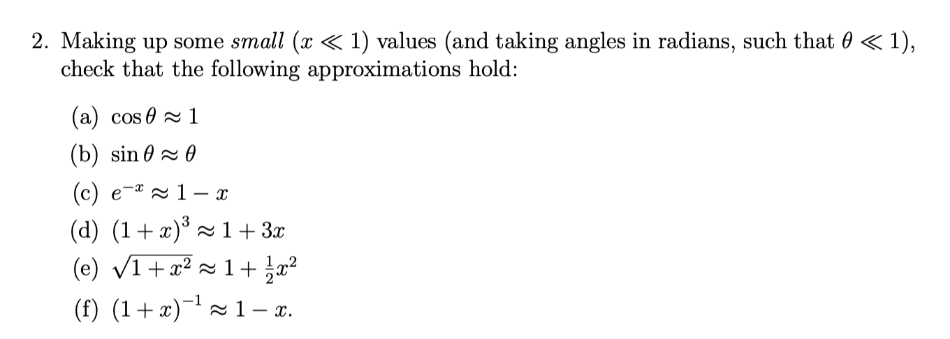 Solved 2. Making up some small (x
