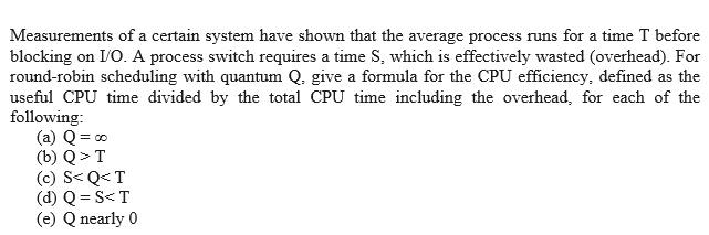 Solved Measurements of a certain system have shown that the | Chegg.com