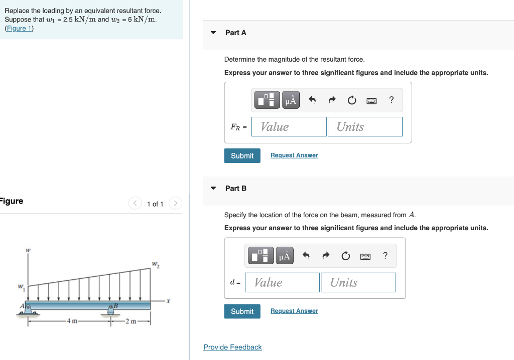 Solved Replace the loading by an equivalent resultant force. | Chegg.com