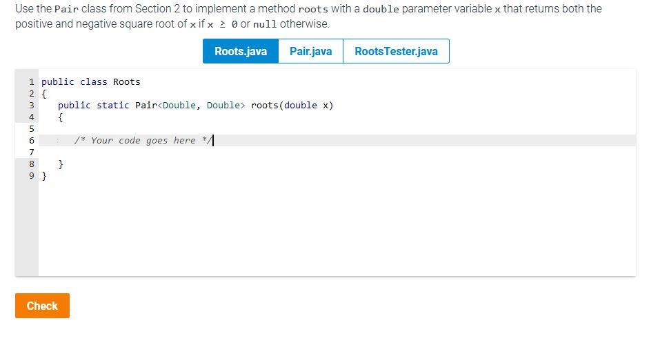 Solved RootsTester.java import java.util.Scanner; public | Chegg.com