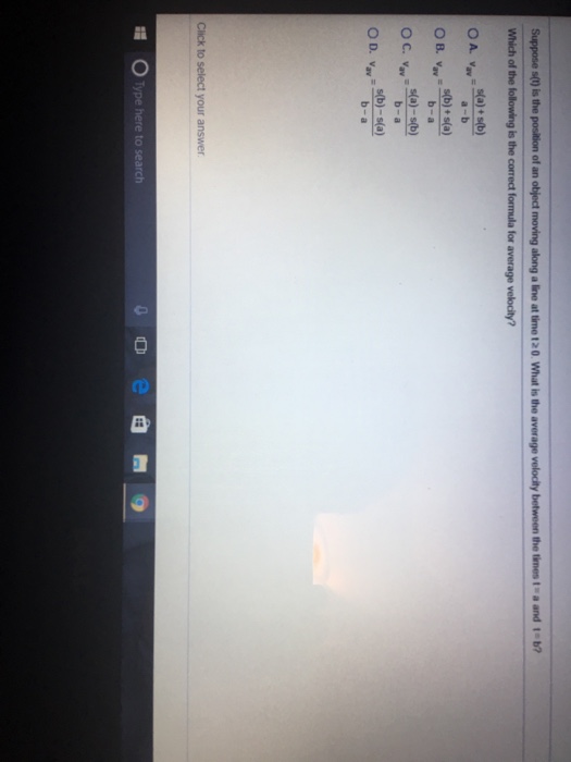 Solved Suppose S T Is The Position Of An Object Moving