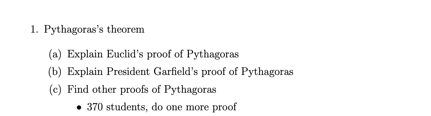 Solved 1. Pythagoras's theorem (a) Explain Euclid's proof of | Chegg.com