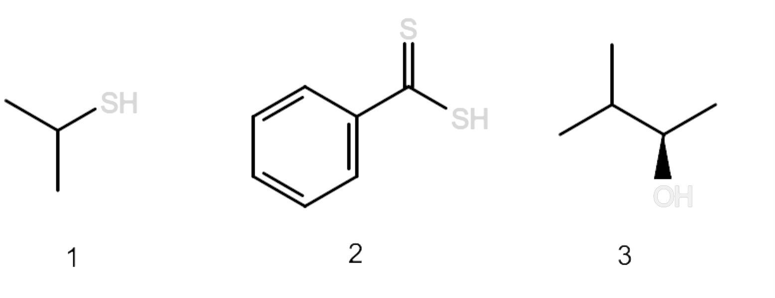 Solved s SH SH OH 1 2. 3 | Chegg.com