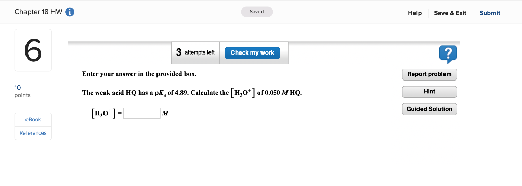 Solved Chapter 18 HW i Saved Help Save & Exit Submit 6 3 | Chegg.com