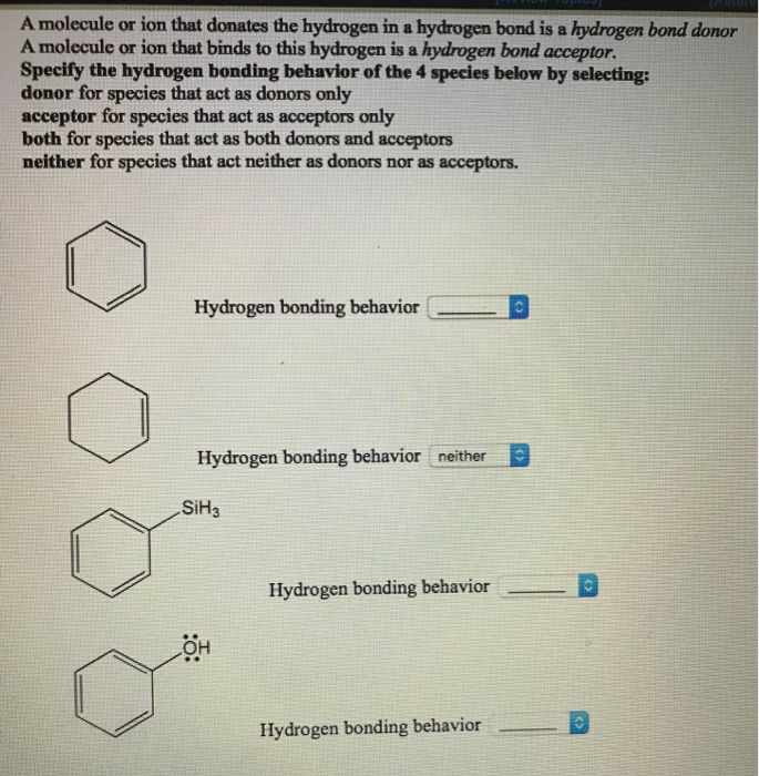 Solved A molecule or ion that donates the hydrogen in a | Chegg.com