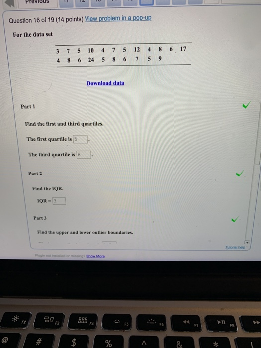 Solved Prevlous Question 16 Of 19 14 Points View Problem 