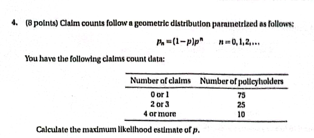 Solved code class="asciimath">( 8 ﻿points) ﻿Claim counts | Chegg.com