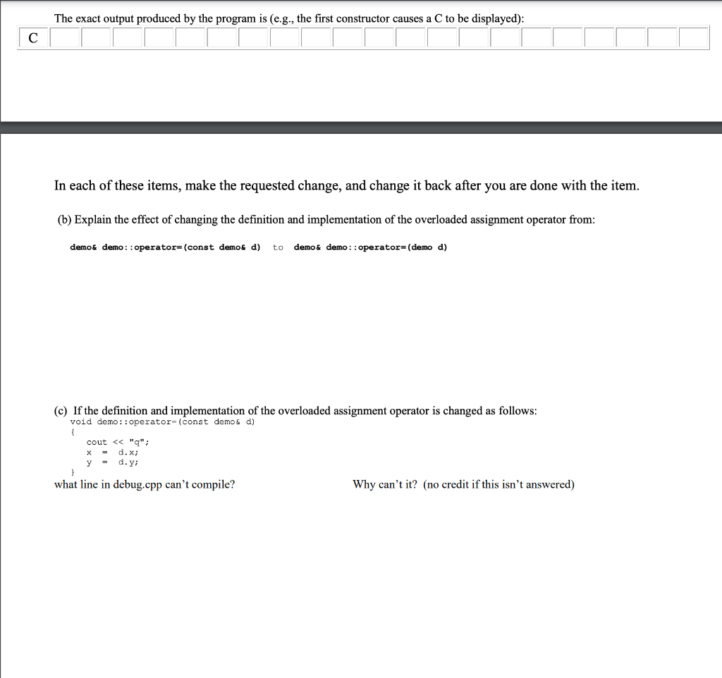 For this program, rather than writing a program, you | Chegg.com