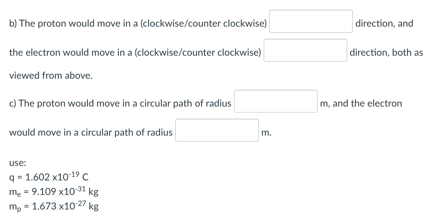 Solved Instructional Problem: Motion of a charged particle | Chegg.com
