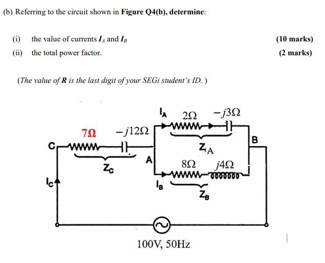 Solved 6) Referring to the circuit shown in Figure Q4(b), | Chegg.com