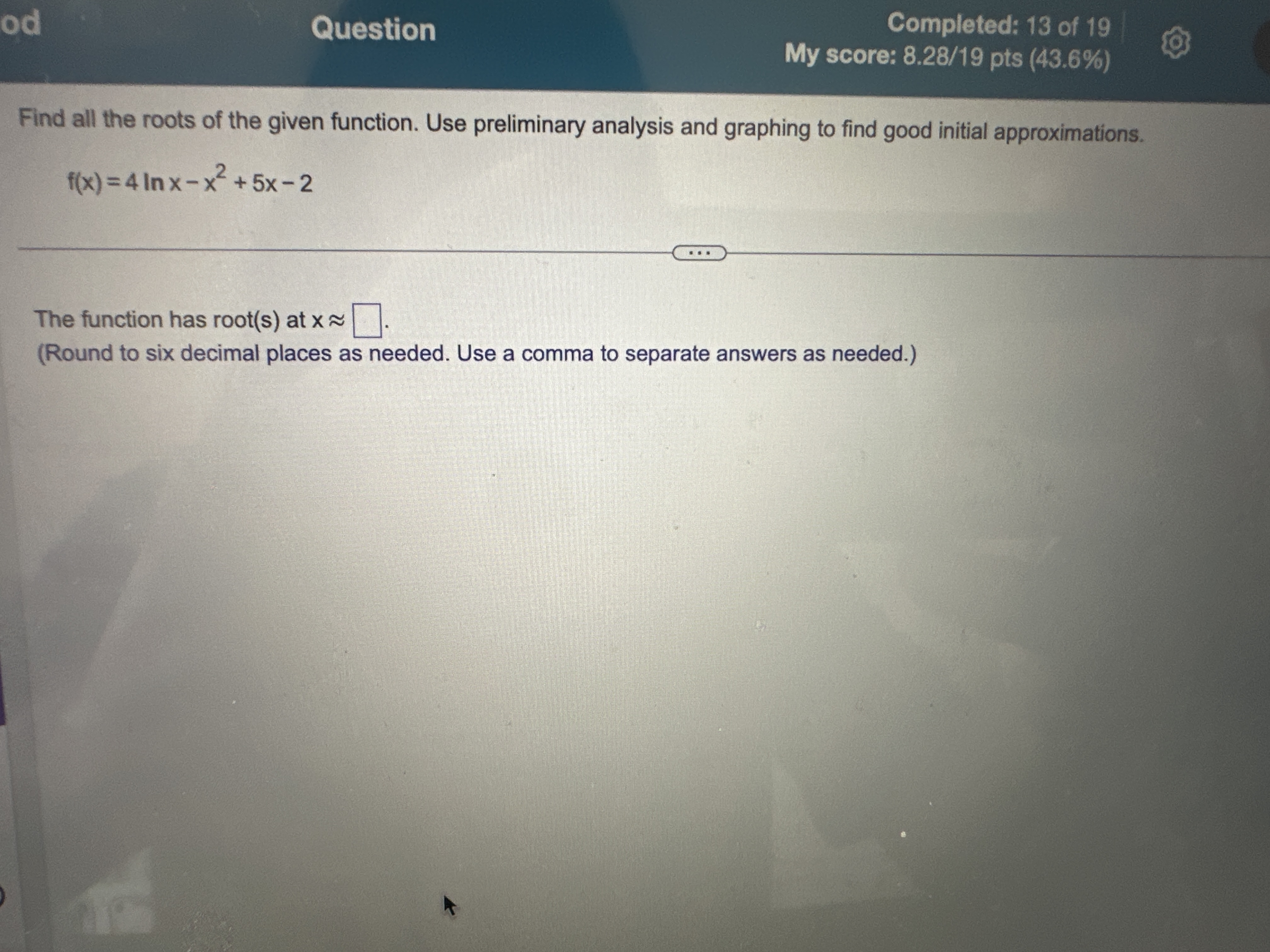Solved Find all the roots of the given function. Use | Chegg.com