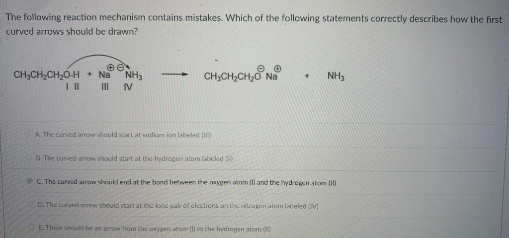 Solved The following reaction mechanism contains mistakes. | Chegg.com