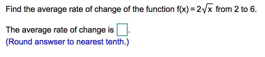 Solved Find the average rate of change of the function f(x) | Chegg.com