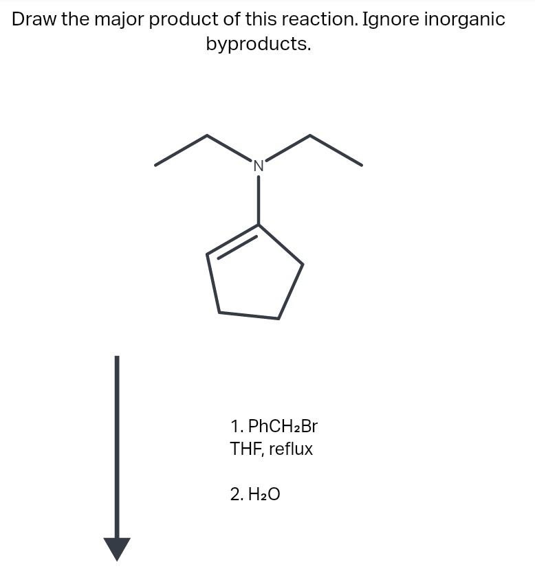 Solved Draw the major product of this reaction. Ignore | Chegg.com