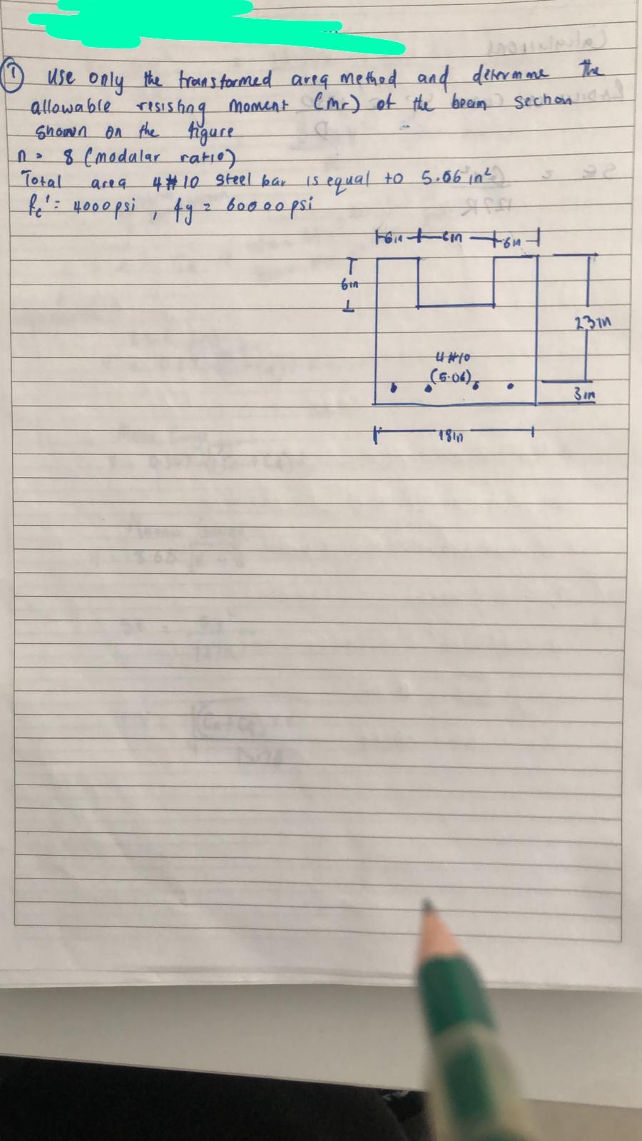 Solved ole Sechon use only the transformed area method and | Chegg.com