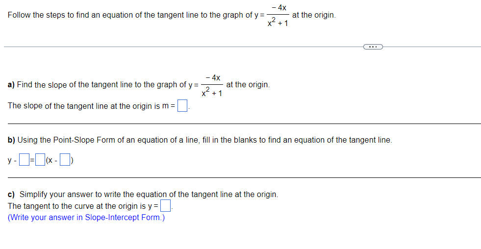 Solved Follow the steps to find an equation of the tangent | Chegg.com