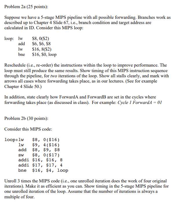 Solved Problem 2a (25 points): Suppose we have a 5-stage | Chegg.com