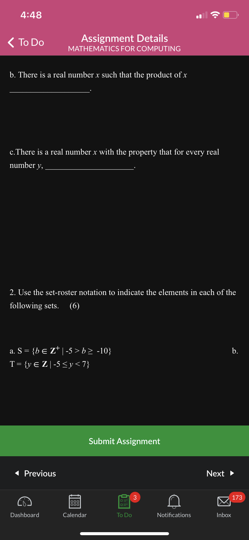 Solved 1. There is a real number whose product with every | Chegg.com