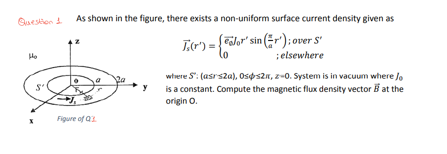 Solved Question 1 As shown in the figure, there exists a | Chegg.com