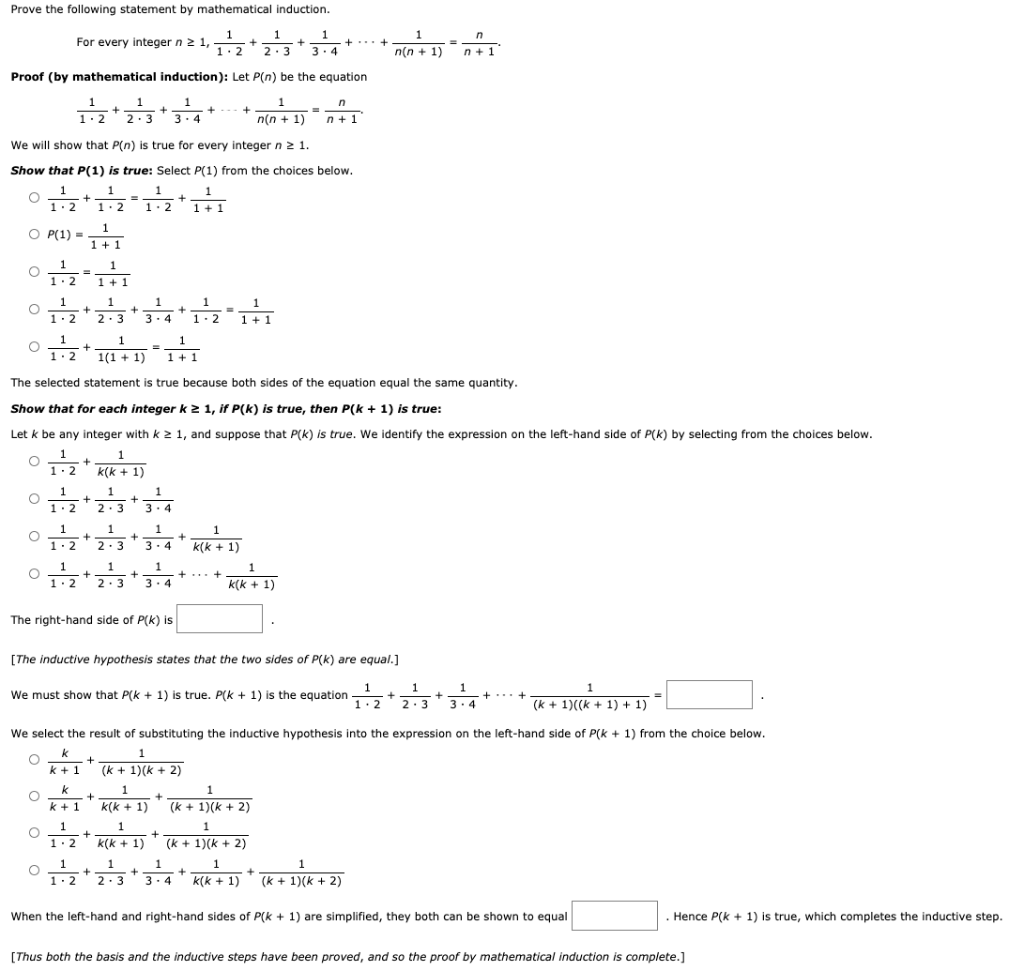 Solved Prove The Following Statement By Mathematical Chegg